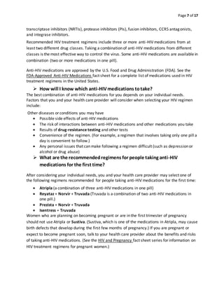 Hiv and its treatment | DOCX