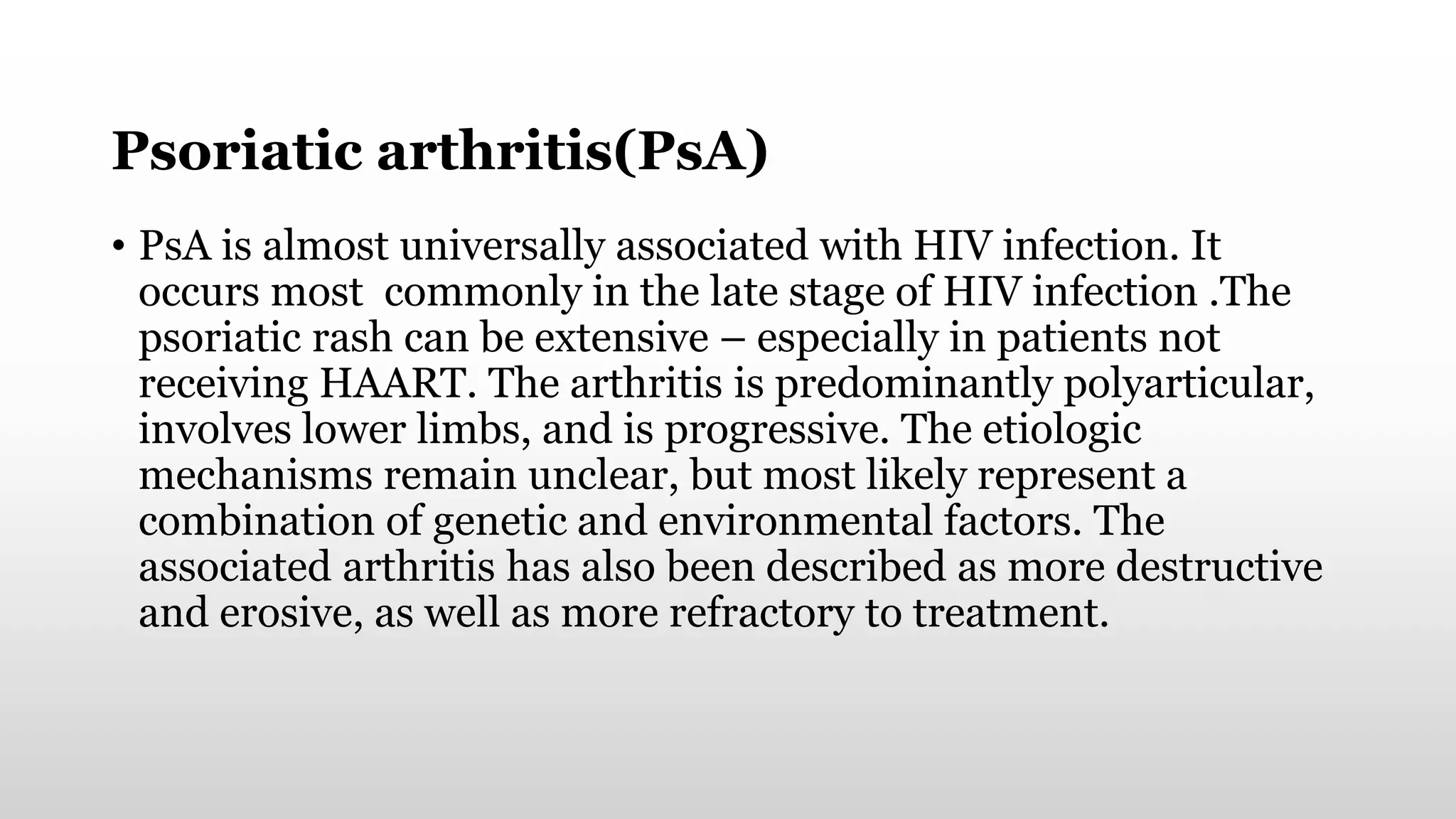 Hiv and musculoskeletal disorders pp | PPTX
