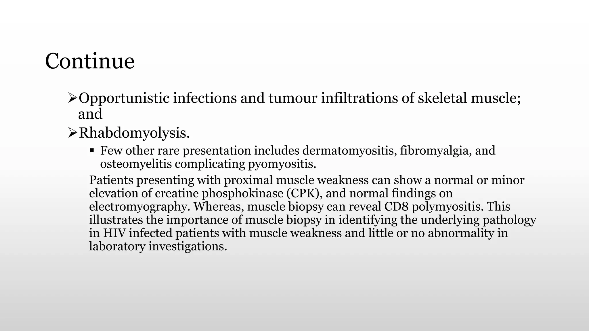 Hiv and musculoskeletal disorders pp | PPTX