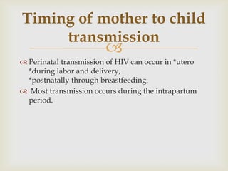 Hiv and pregnancy | PPTX