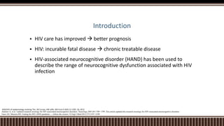 HIV Associated Neurocognitive Disorder | PPTX