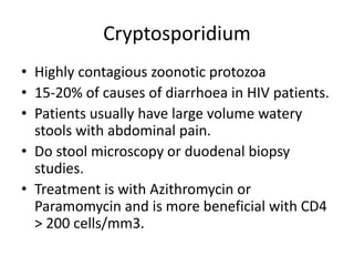Hiv associated opportunistic infections | PPTX