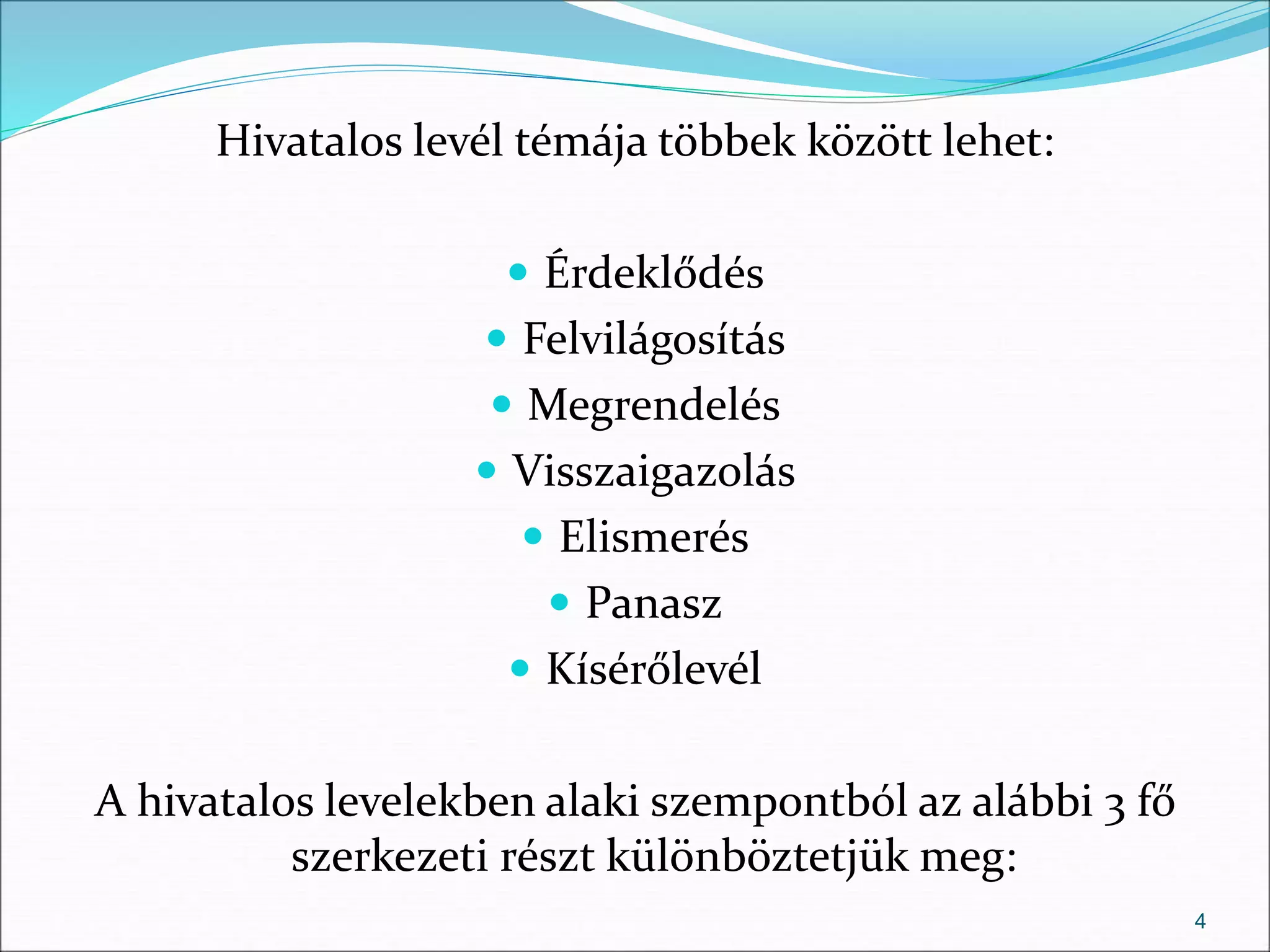 Hivatalos levél.ppt