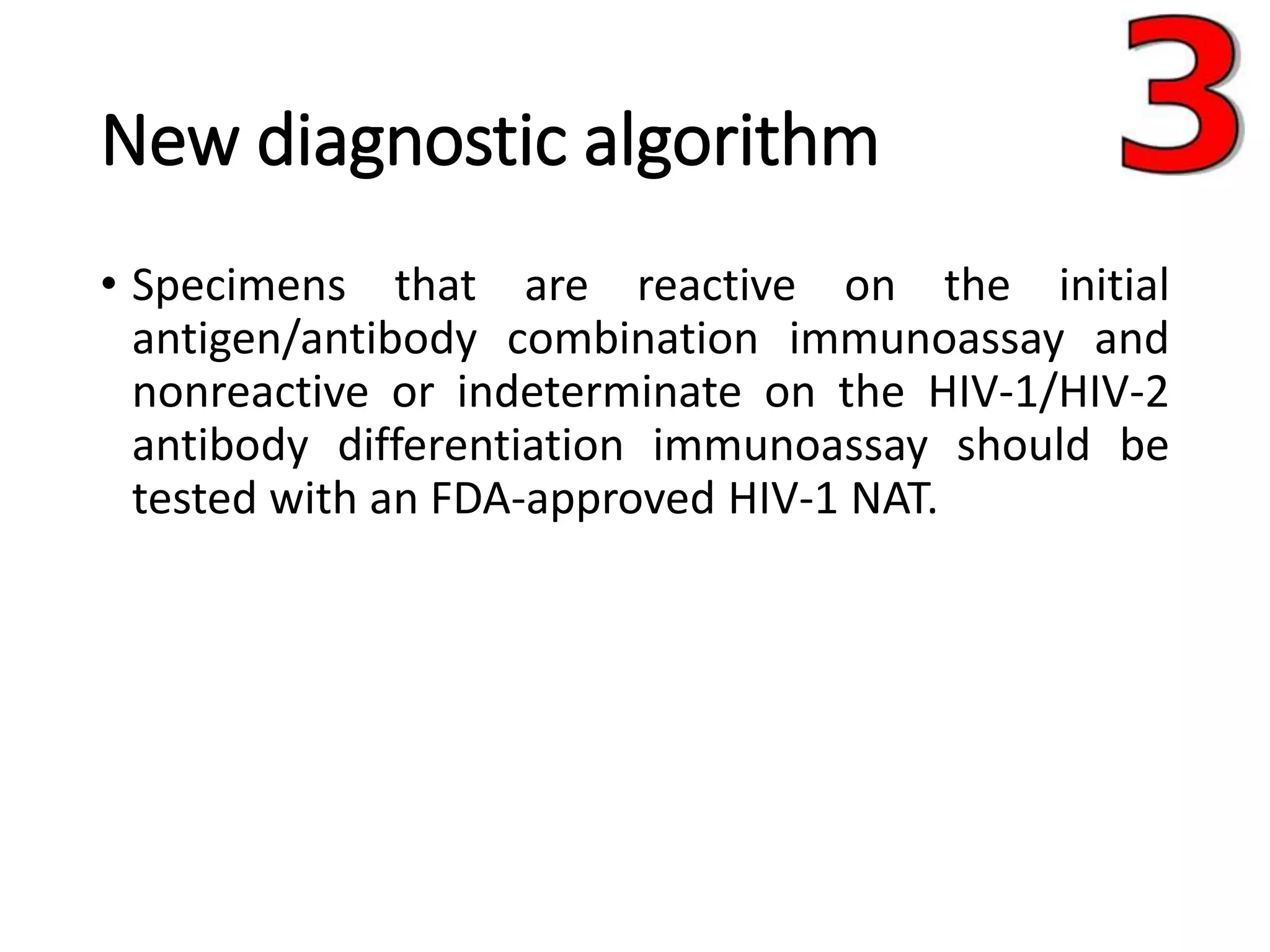 Laboratory Testing For The Diagnosis of HIV Infection | PPT