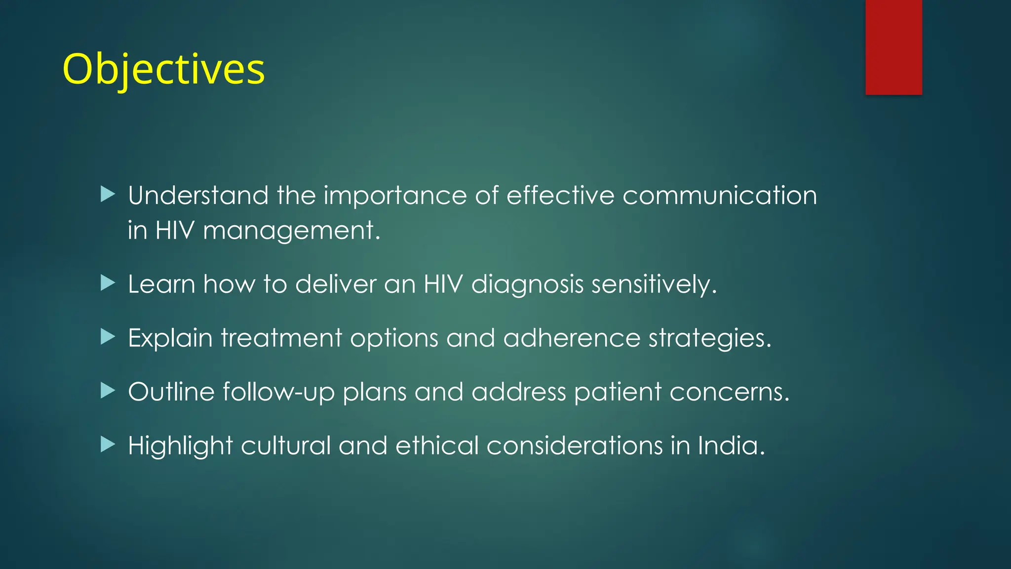 HIV communication of diagnosis, treatment plan lecture.pptx