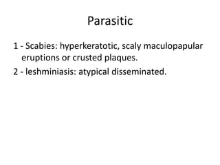 Acquired Immunodeficiency Syndrome; what can skin tell? | PPTX