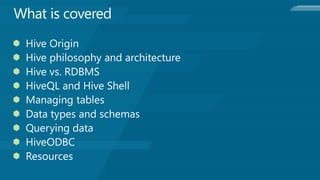 Introduction to Apache Hive | PDF
