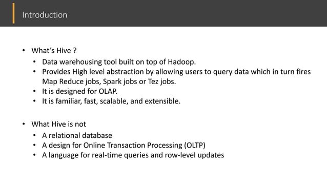 Apache Hive | PPTX