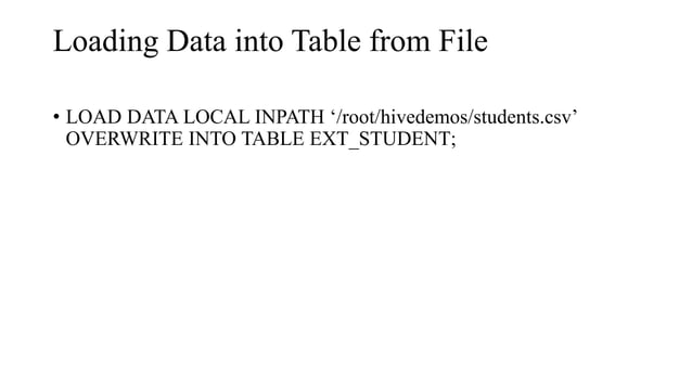 hive- Inroduction , INTEGRATION and work flow, Partition and Bucketing ...