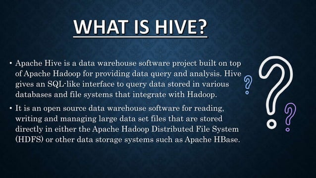 Apache Hive | PPT
