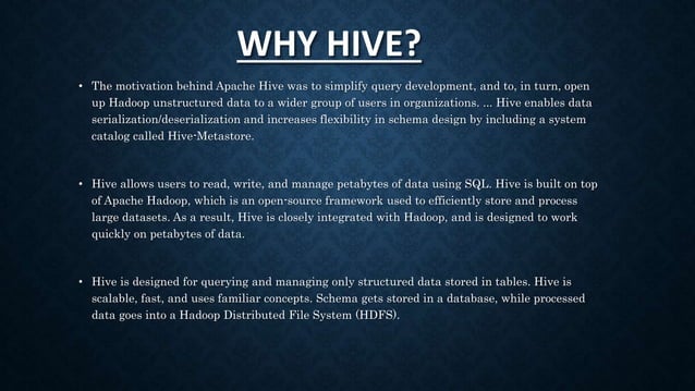 Apache Hive | PPT