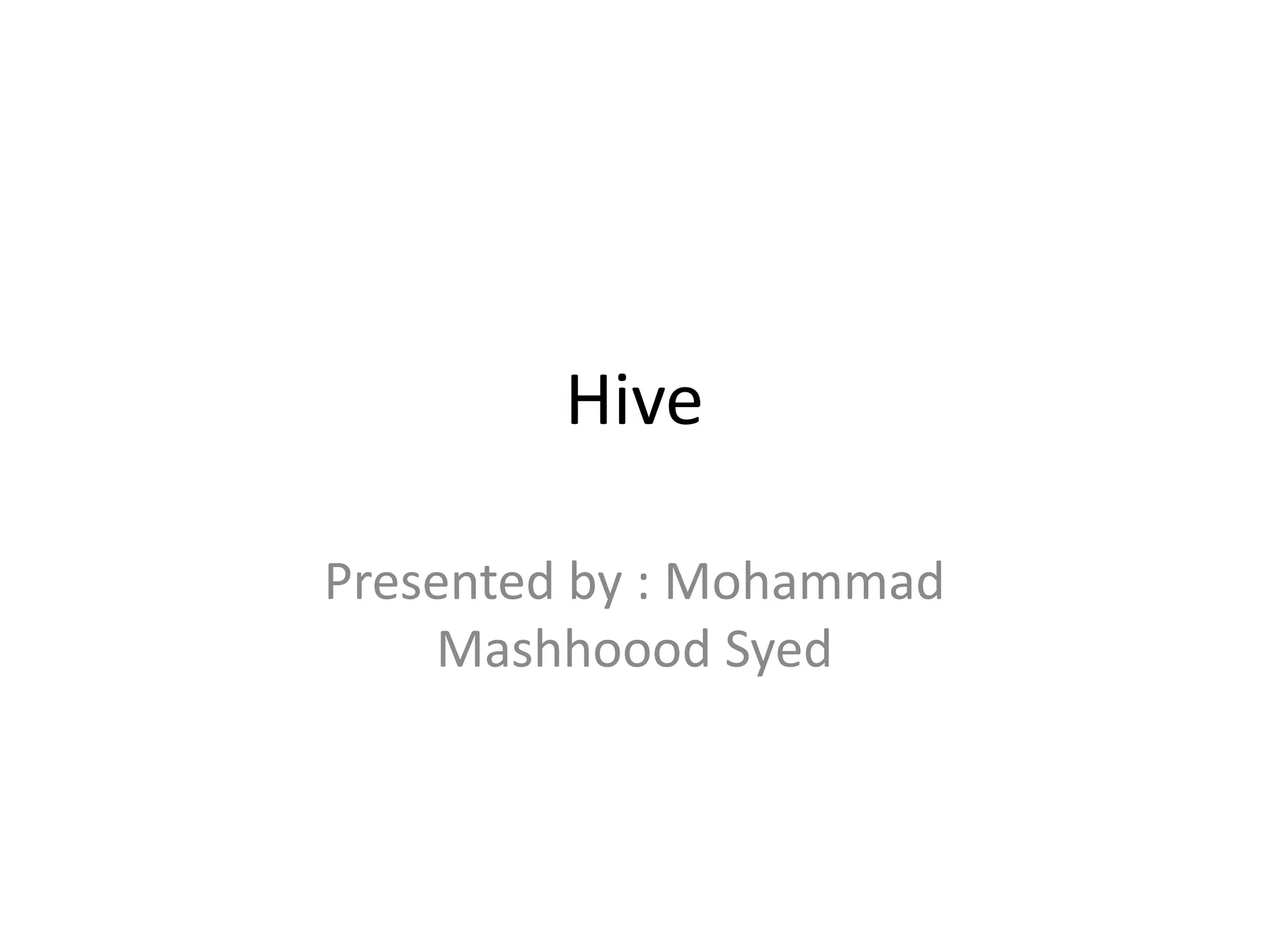 Unveiling Hive: A Comprehensive Exploration of Hive in Hadoop Ecosystem ...