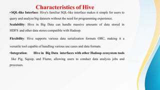 hive architecture and hive components in detail | PPTX
