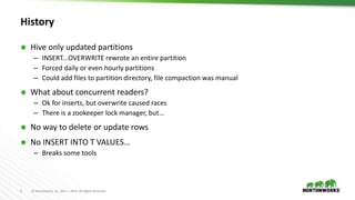 Apache Hive on ACID | PPT