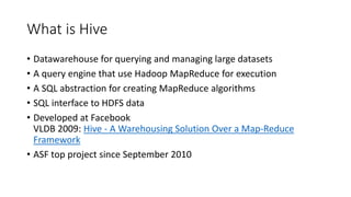 Hive big-data meetup | PPT