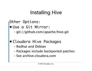 Hive Quick Start Tutorial | PDF | Databases | Computer Software and Applications