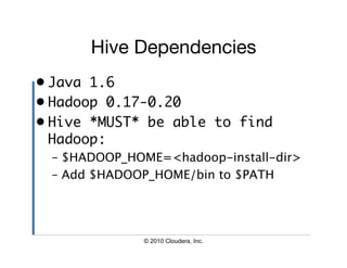 Hive Quick Start Tutorial | PDF | Databases | Computer Software and Applications