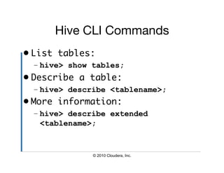 Hive Quick Start Tutorial | PDF | Databases | Computer Software and Applications