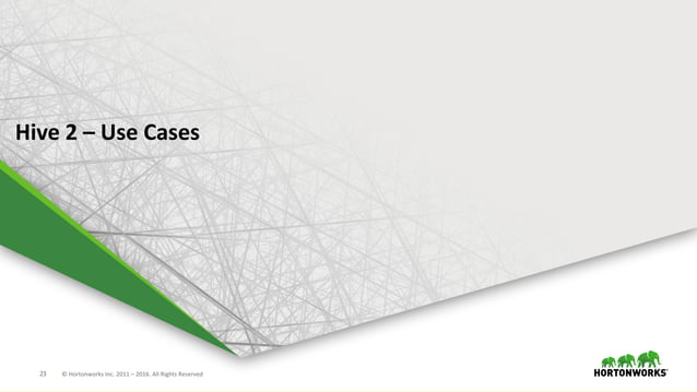 Hive2 Introduction -- Interactive SQL for Big Data | PPT
