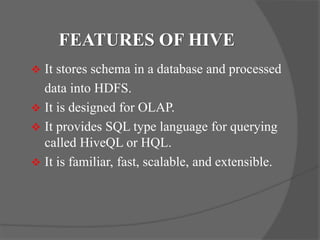 Hive and querying data | PPTX
