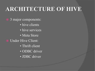 Hive and querying data | PPTX