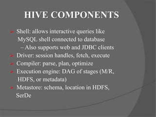 Hive and querying data | PPTX
