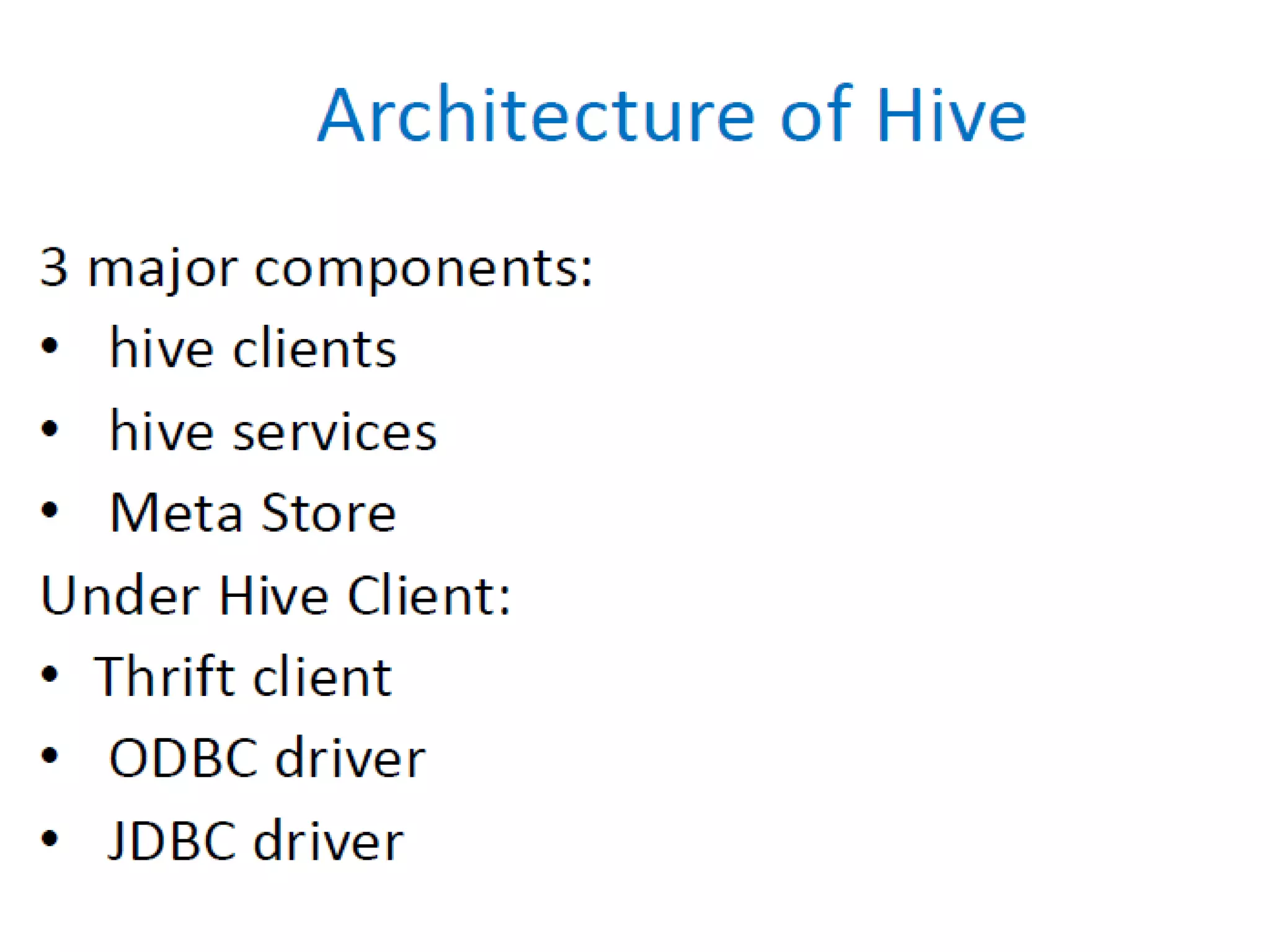 Hive architecture | PPTX