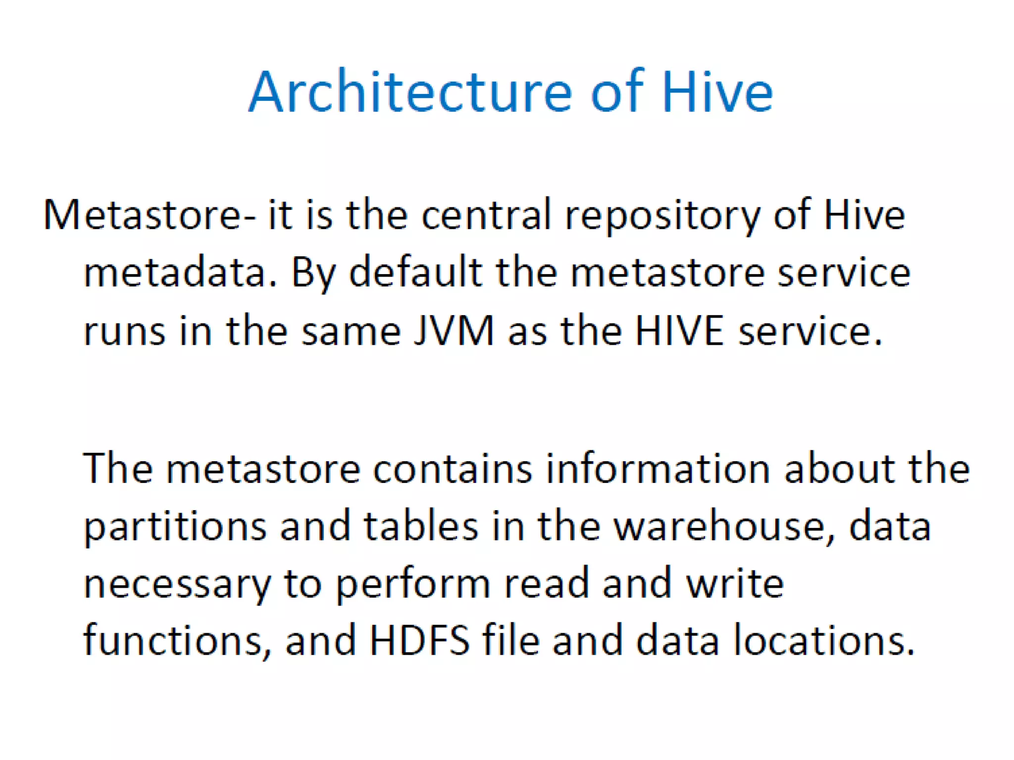 Hive architecture | PPTX