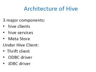 Hive architecture | PPTX | Science