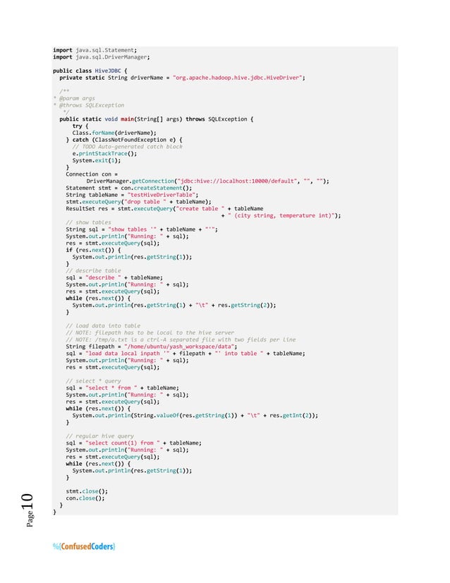 Apache Hive micro guide - ConfusedCoders | PDF | Databases | Computer Software and Applications