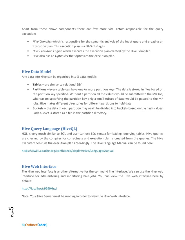 Apache Hive micro guide - ConfusedCoders | PDF | Databases | Computer Software and Applications
