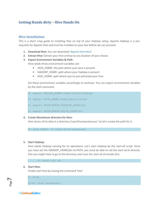 Apache Hive micro guide - ConfusedCoders | PDF | Databases | Computer ...