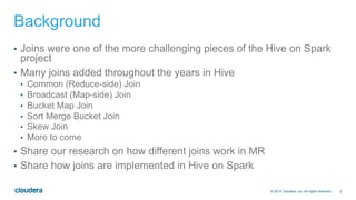 Hive join optimizations | PDF