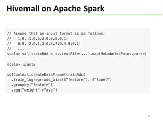 Introduction to Hivemall | PDF
