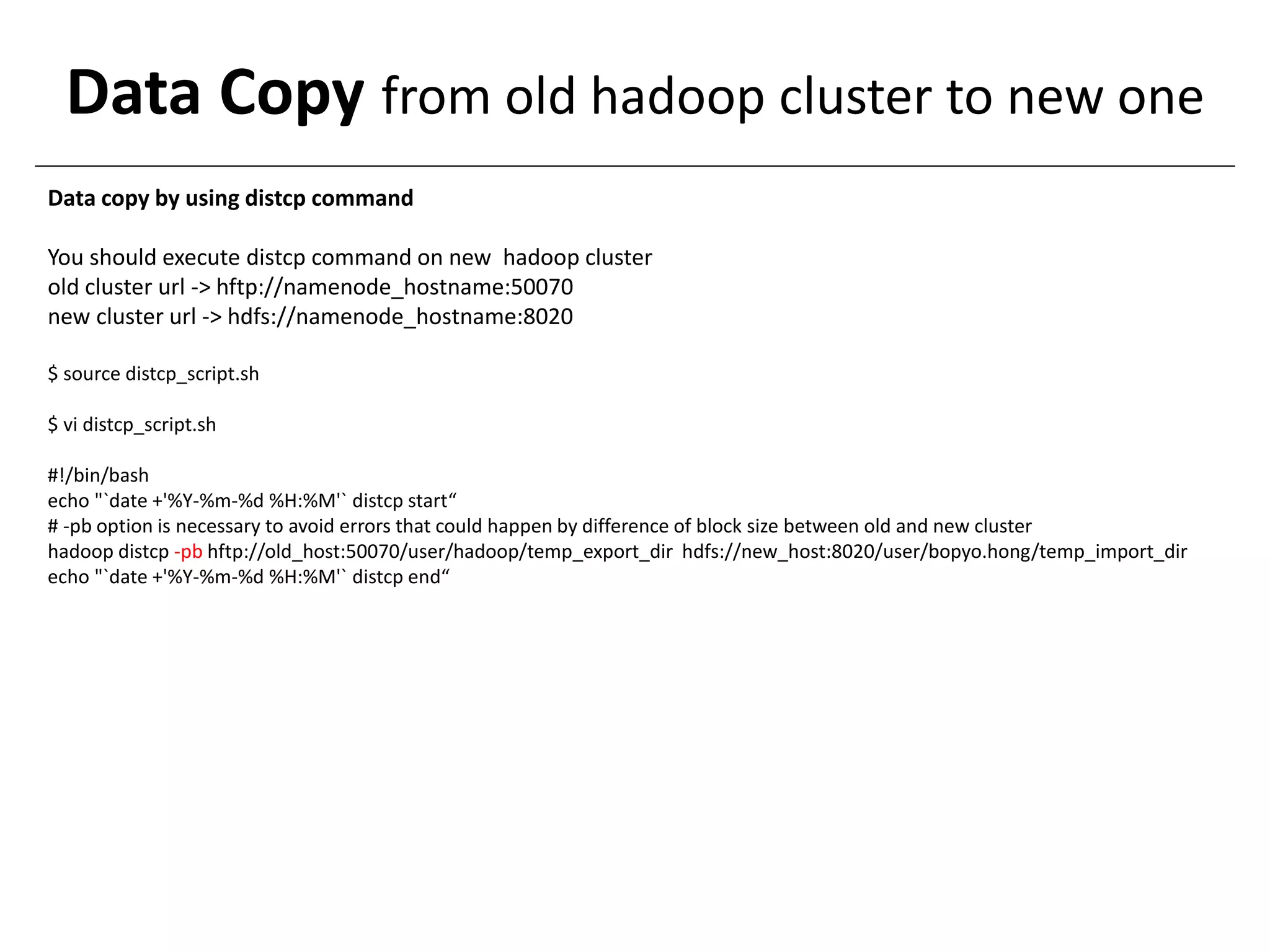 Hive data migration (export/import) | PPTX