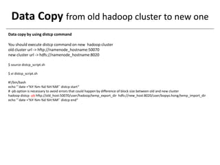 Hive data migration (export/import) | PPT