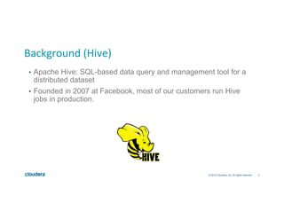 TriHUG Feb: Hive on spark | PPT