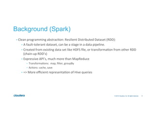 TriHUG Feb: Hive on spark | PPT