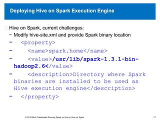 Query Engines for Hive: MR, Spark, Tez with LLAP – Considerations! | PDF