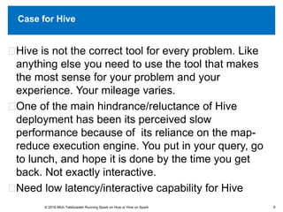 Query Engines for Hive: MR, Spark, Tez with LLAP – Considerations! | PDF | Cloud Computing ...