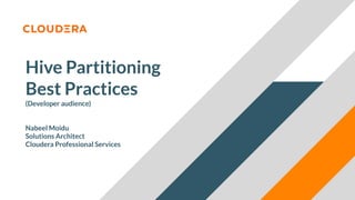 Hive partitioning best practices | PDF