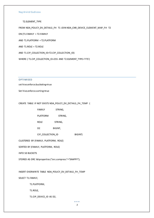 Hive performance optimizations | PDF Hive performance optimizations | PDF