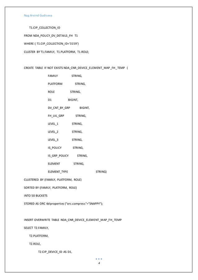 Hive Performance Optimizations Docx Databases Computer Software