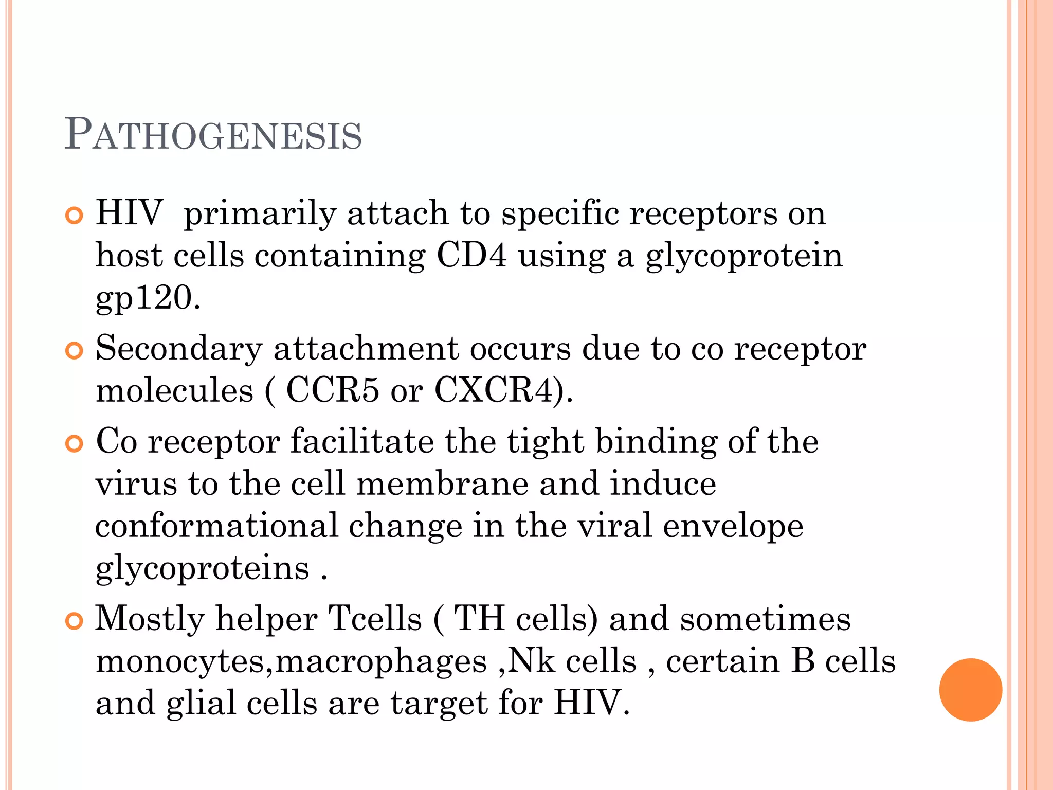 HIV epidemiology and pathogenesis | PPTX