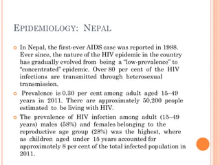 HIV epidemiology and pathogenesis | PPTX