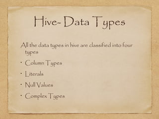 Hive(ppt) | PPT | Databases | Computer Software and Applications