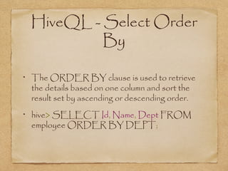 Hive(ppt) | PPT
