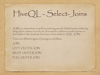 Hive(ppt) | PPT | Databases | Computer Software and Applications