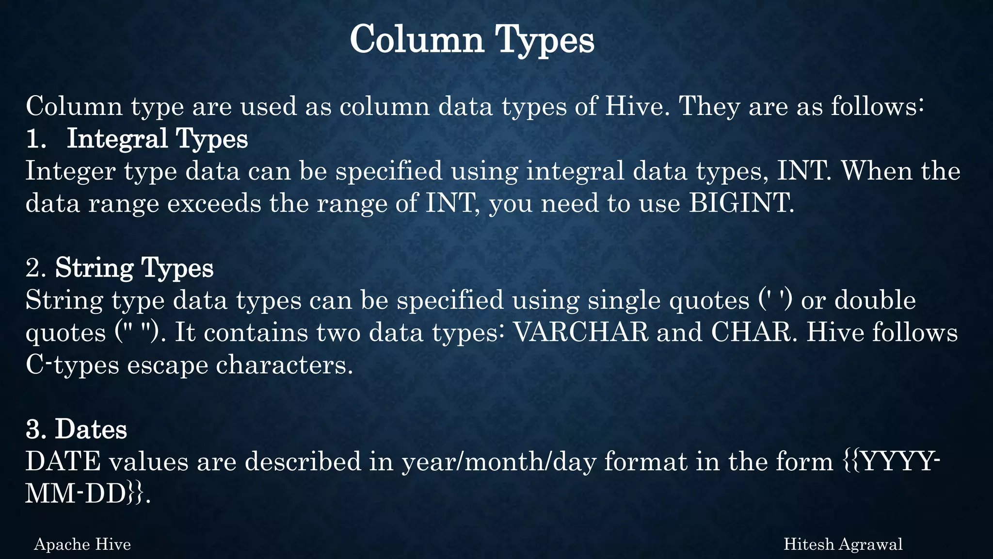 Hive presentation | PPTX