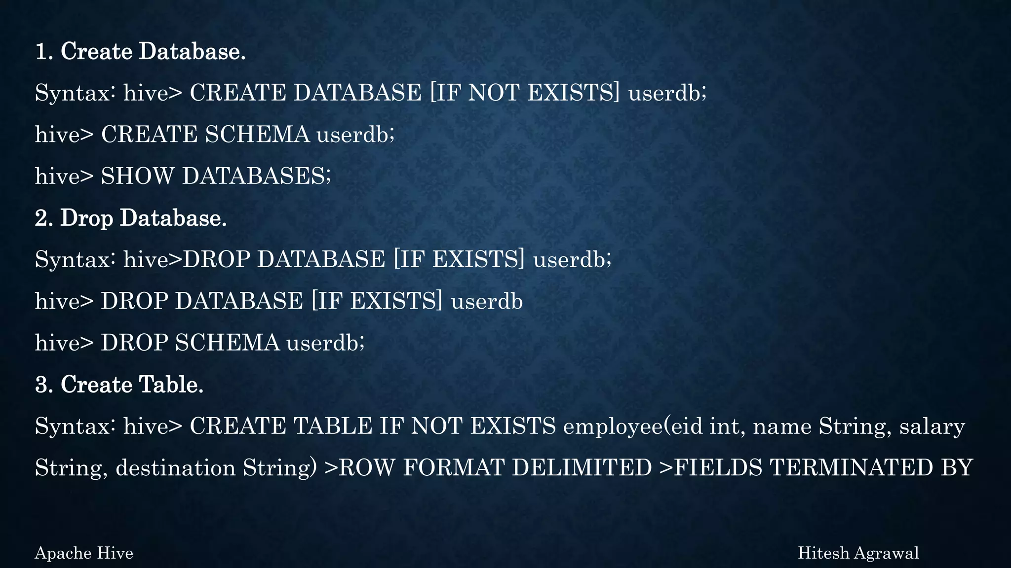 Hive presentation | PPTX